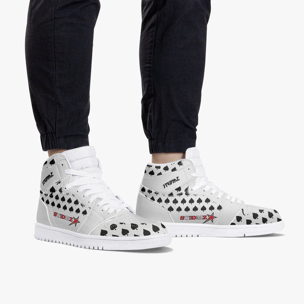 Aces - Stealth White Leather Shoe HT – Stedmz