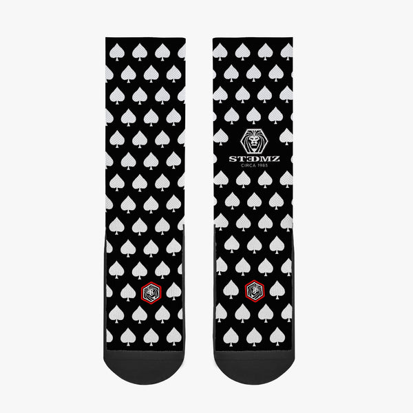 Stedmz Aces Black Reinforced Sports Socks